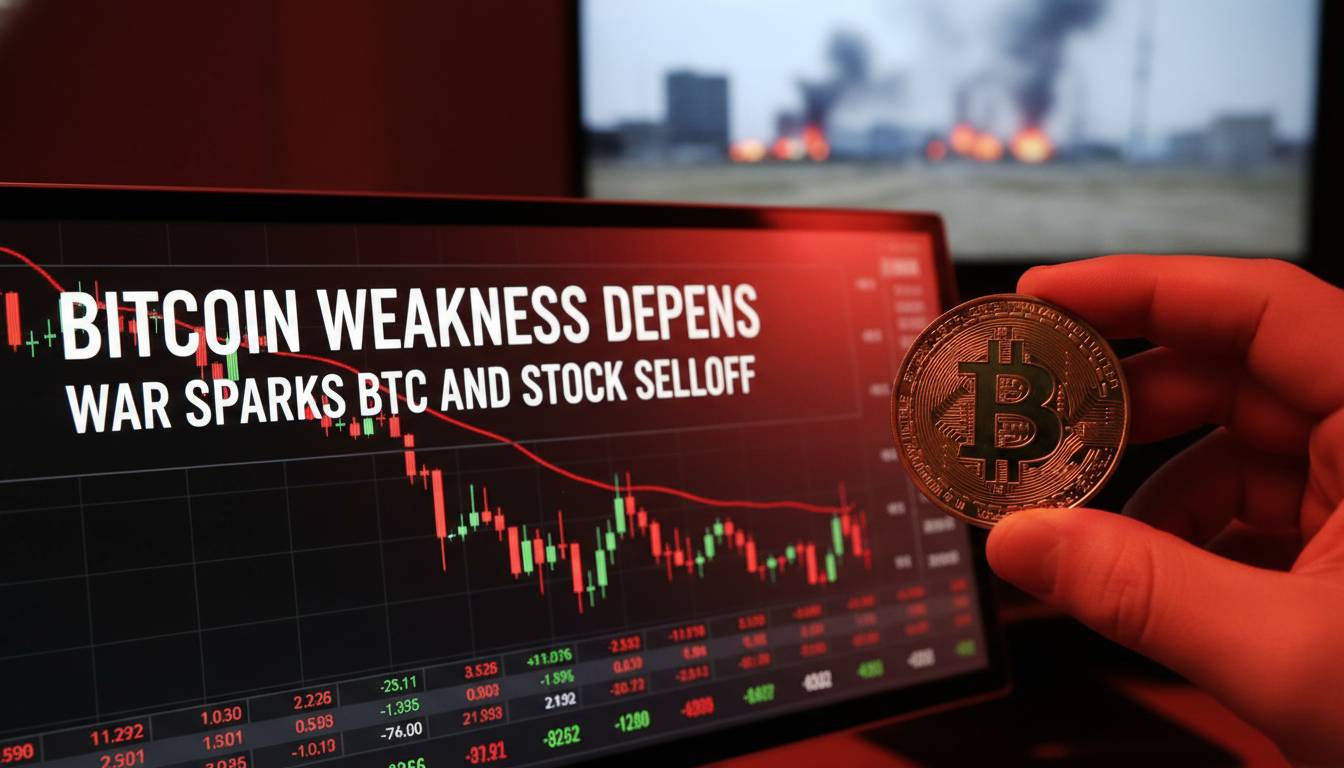 Bitcoin Weakness Deepens as War Sparks BTC and Stock Selloff - The ...